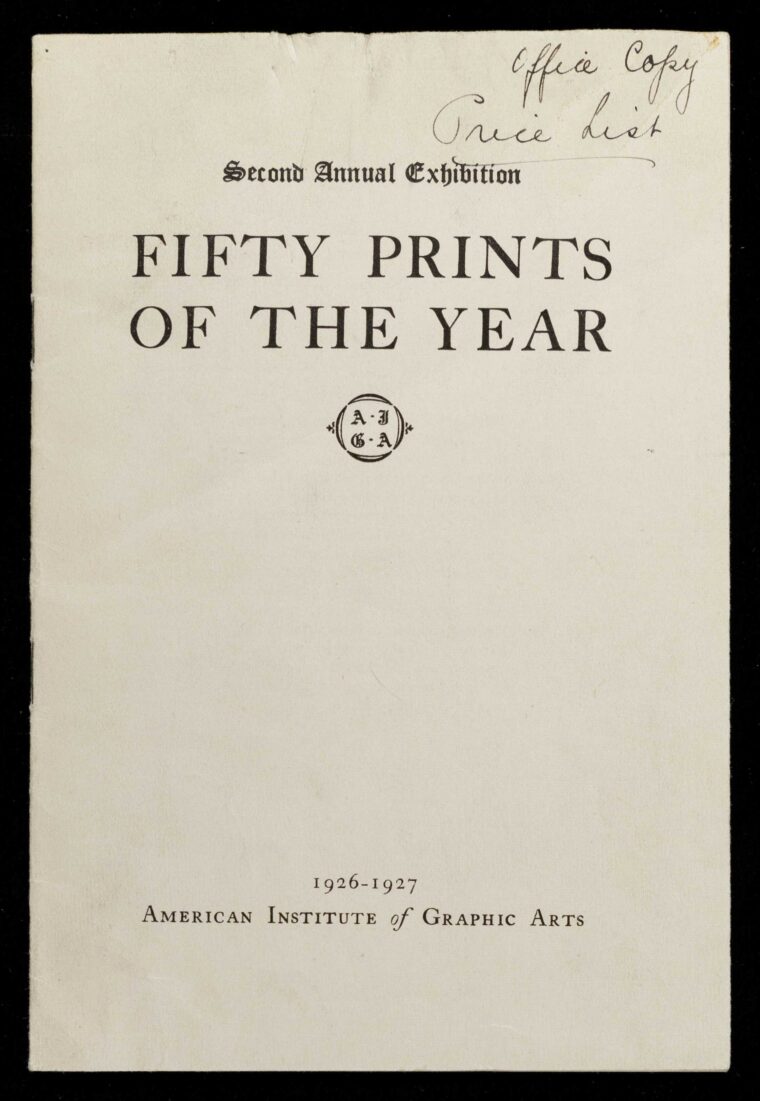 Fifty Prints of the Year: Second Annual Exhibition - The Arts Club of ...