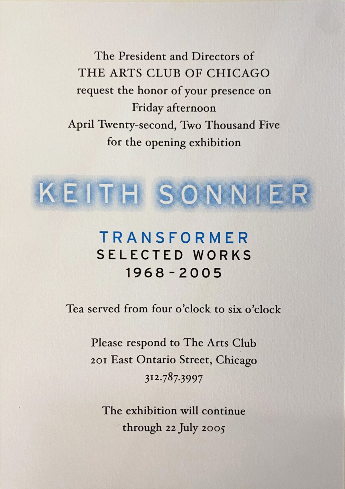 Keith Sonnier: Transformer – Selected Works 1968–2005 - The Arts Club ...